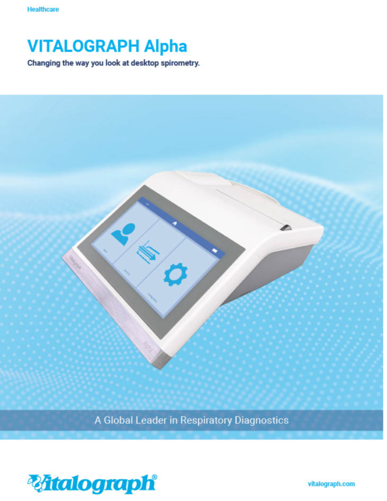 Alpha Spirometer Brochure | RB Instruments